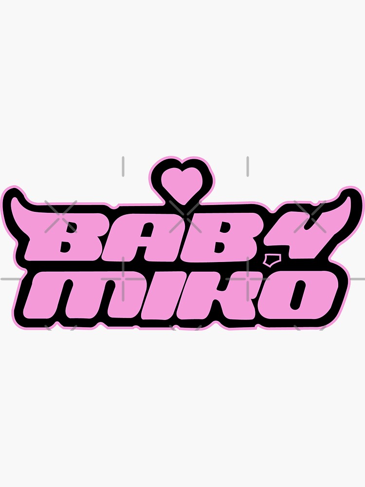 Pegatina con la obra «Baby Miko» de MayyNicoole | Redbubble