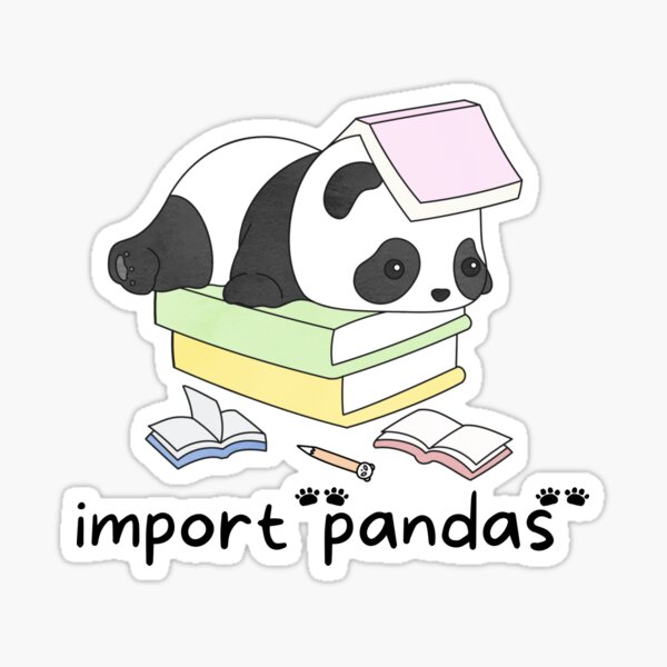 "Pandas Python" Sticker for Sale by ChromaHeaven | Redbubble
