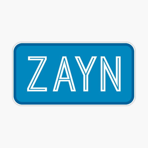 Zayn Malik Name Design One Direction Zayn Poster With Autograph