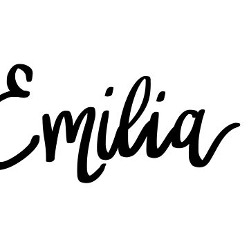 "Emilia" Sticker for Sale by ellietography | Redbubble