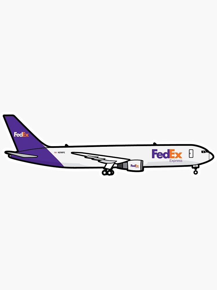 "FedEx Boeing 767" Sticker for Sale by PilotDecals | Redbubble