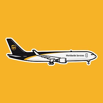 "UPS Boeing 767" Sticker for Sale by PilotDecals | Redbubble