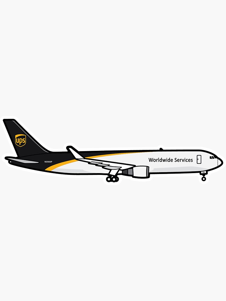"UPS Boeing 767" Sticker for Sale by PilotDecals | Redbubble