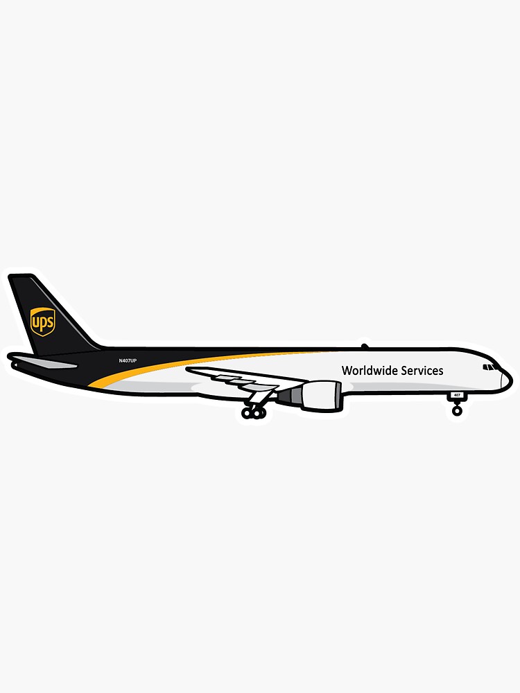 "UPS Boeing 757" Sticker for Sale by PilotDecals | Redbubble