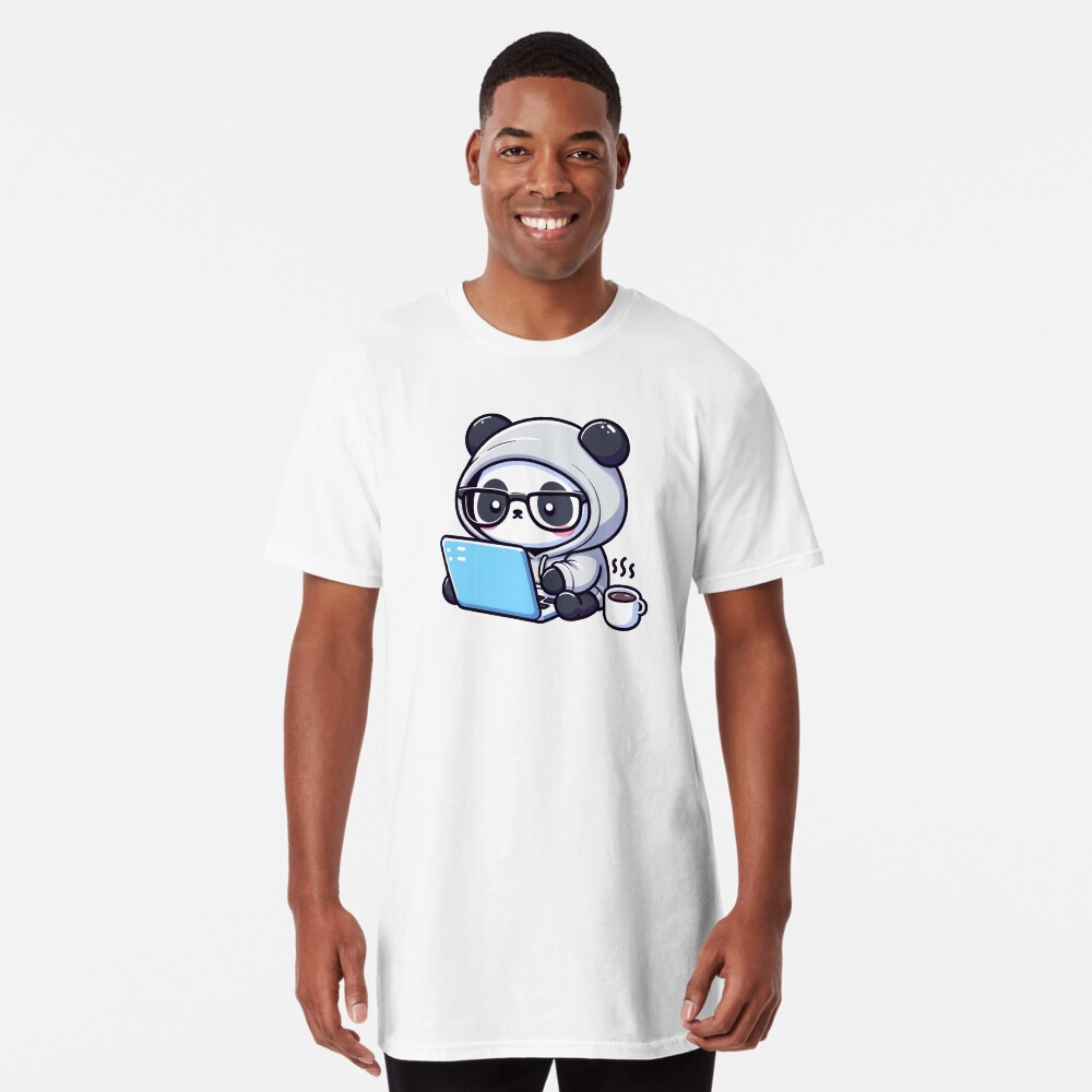 "Coder Panda: Coffee and Code" Sticker for Sale by PuffPuffPrint | Redbubble
