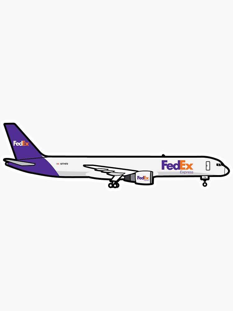 "FedEx Boeing 757" Sticker for Sale by PilotDecals | Redbubble