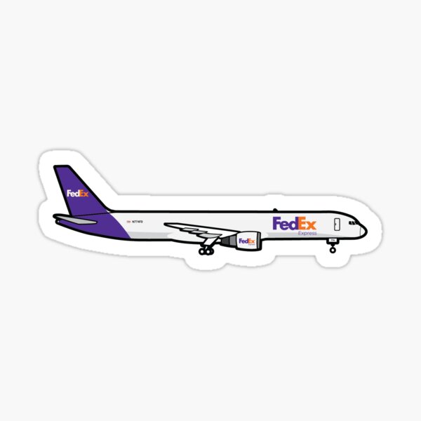 "FedEx Boeing 757" Sticker for Sale by PilotDecals | Redbubble