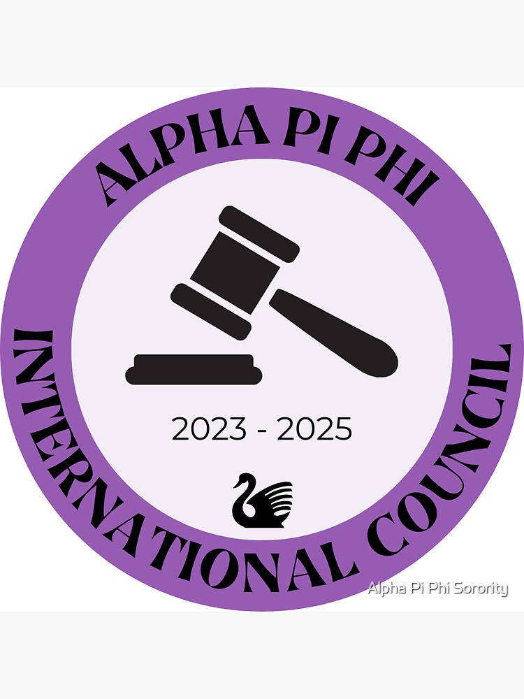 "Alpha Pi Phi International Council 2023-2025" Sticker for Sale by Alpha Pi Phi Sorority | Redbubble