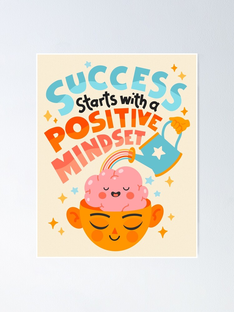 "Growth Mindset Poster for Elementary, Middle, High School Classroom ...