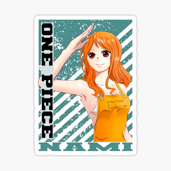 "Nami One Piece" Sticker for Sale by Kaken-C | Redbubble