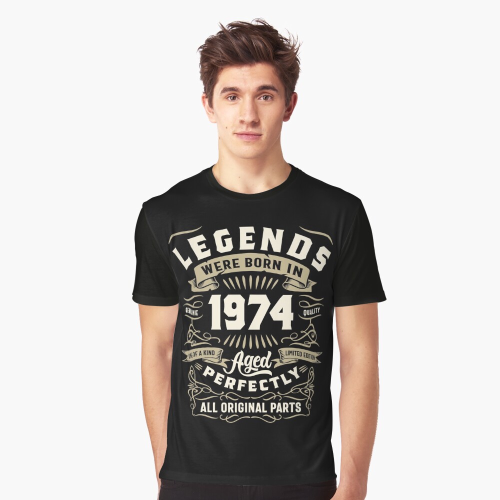 "49 Years Old Gifts Vintage 1974 49th Birthday Men Women" Poster for ...