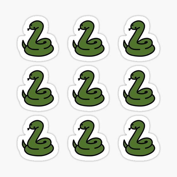 "Cute Snake Pack" Sticker for Sale by MossMothDesigns | Redbubble
