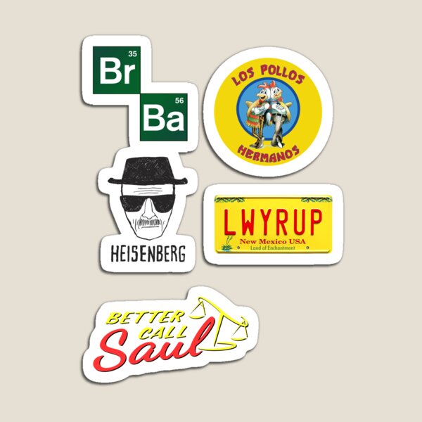 "Breaking Bad/ Better Call Saul Sticker Pack" Magnet for Sale by ...