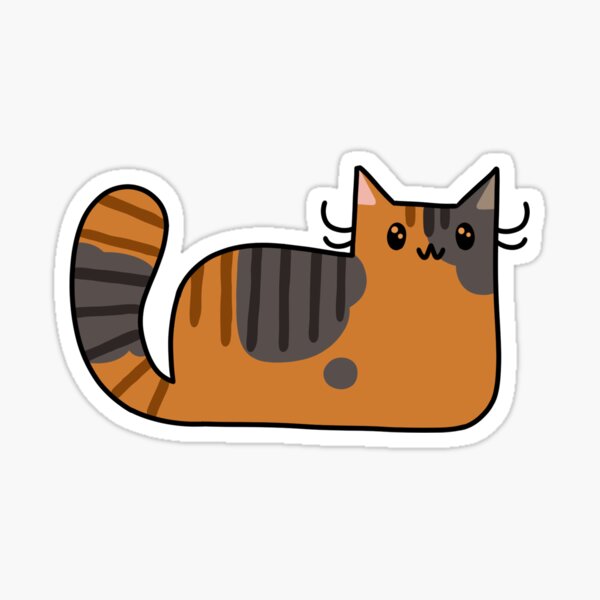 "Pointy Tortoise Shell Cat" Sticker for Sale by TheDangerGoose | Redbubble