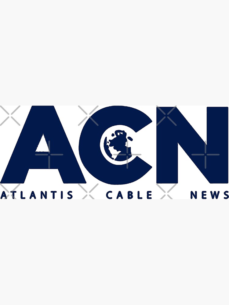 "ACN Atlantis Cable News Newsroom Logo Navy" Magnet for Sale by ...