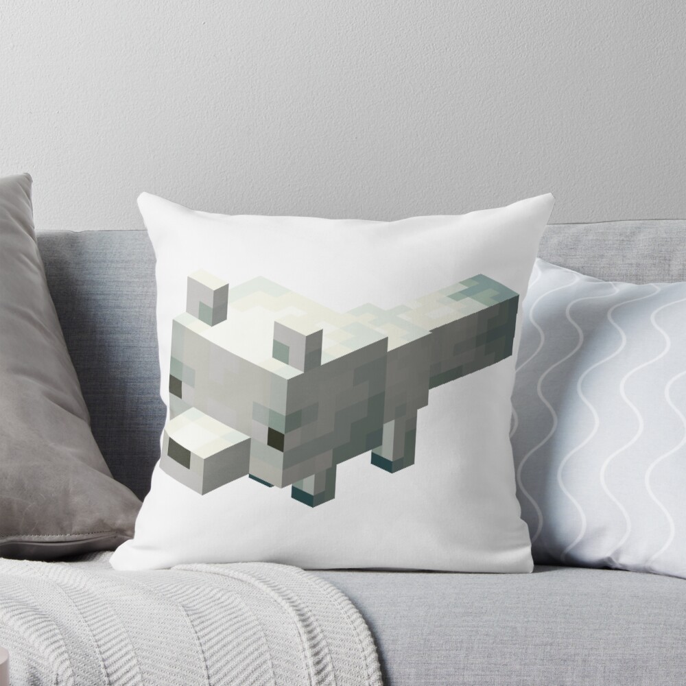 "baby snow fox minecraft" Sticker for Sale by Margaritta | Redbubble