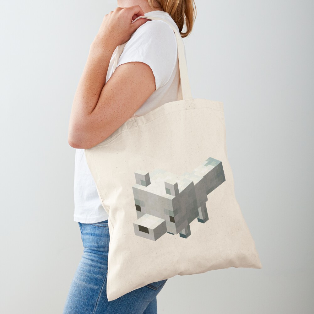 "baby snow fox minecraft" Sticker for Sale by Margaritta | Redbubble