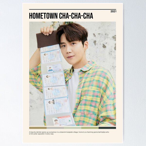 "Hometown Cha-Cha-Cha, Minimalist kdrama (2021)" Poster for Sale by ...