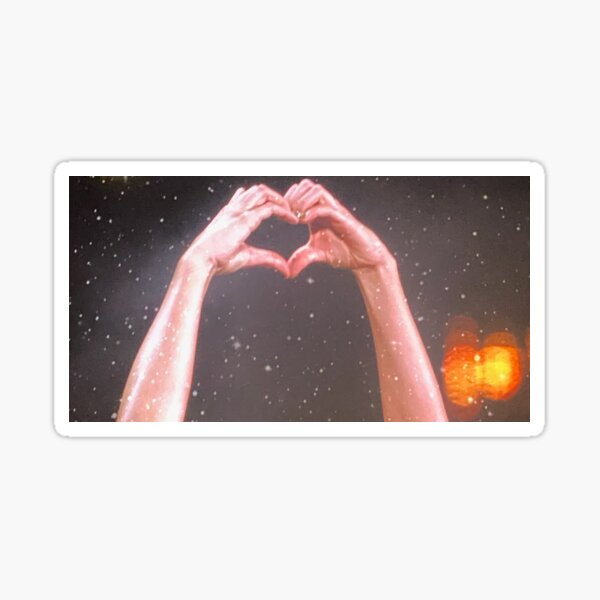 "Taylor swift heart hands" Sticker for Sale by izzymadrid13 | Redbubble