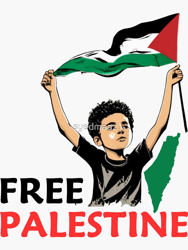 "Free Palestine " Sticker for Sale by syedmaaz | Redbubble