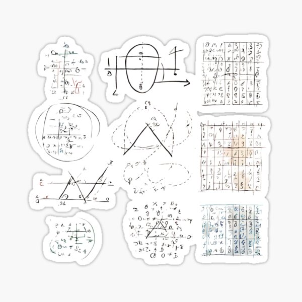 "Math" Sticker for Sale by YuyuPicafresa | Redbubble