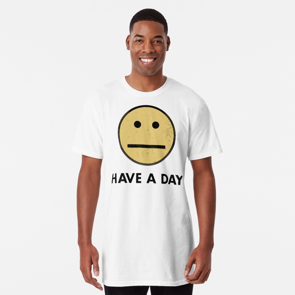 "HAVE A DAY Deadpan Face Emoji" Sticker for Sale by Corinne Alexa ...