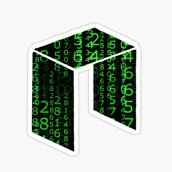 "NEO Logo Matrix Style" Sticker for Sale by CryptoCentauri | Redbubble