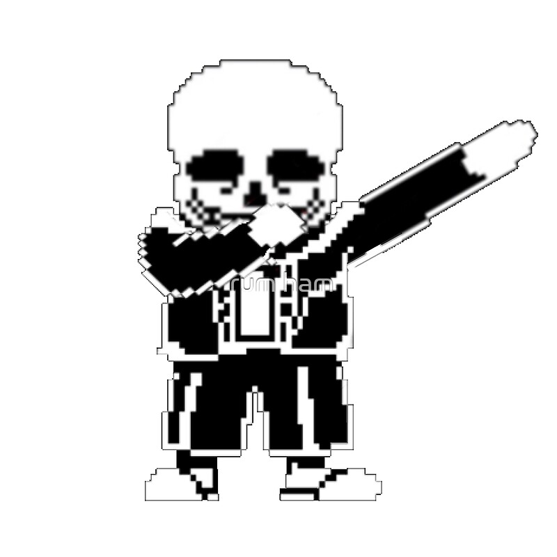 "dabbing sans" by rum ham | Redbubble