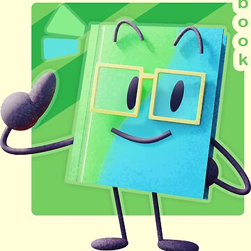 "3D Book (BFB)" Sticker for Sale by yoyleyesz | Redbubble