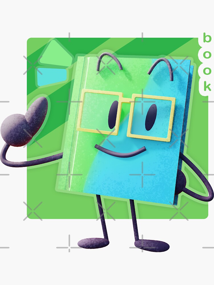 "3D Book (BFB)" Sticker for Sale by yoyleyesz | Redbubble