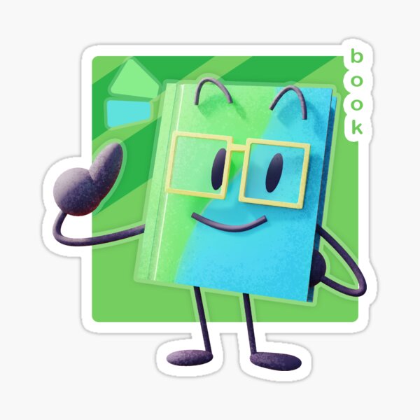 "3D Book (BFB)" Sticker for Sale by yoyleyesz | Redbubble