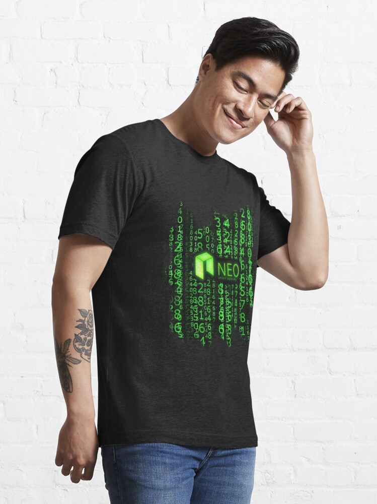 "NEO Matrix Design" T-shirt for Sale by CryptoCentauri | Redbubble ...