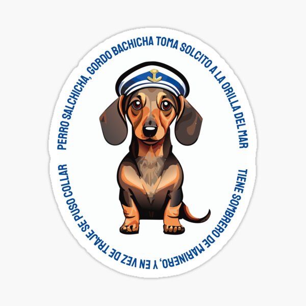 "Perro Salchicha" Sticker for Sale by agata-WLDD | Redbubble