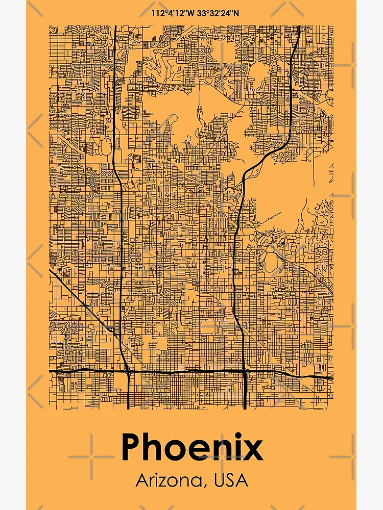 Road Map Of Phoenix Area