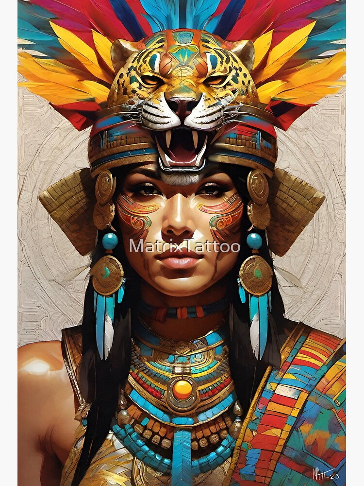 "Aztec jaguar" Art Board Print for Sale by MatrixTattoo | Redbubble