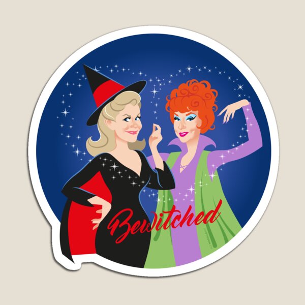 "Bewitched Ladies" Magnet for Sale by AleMogolloArt | Redbubble