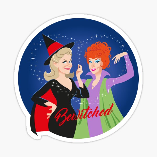 "Bewitched Ladies" Sticker for Sale by AleMogolloArt | Redbubble