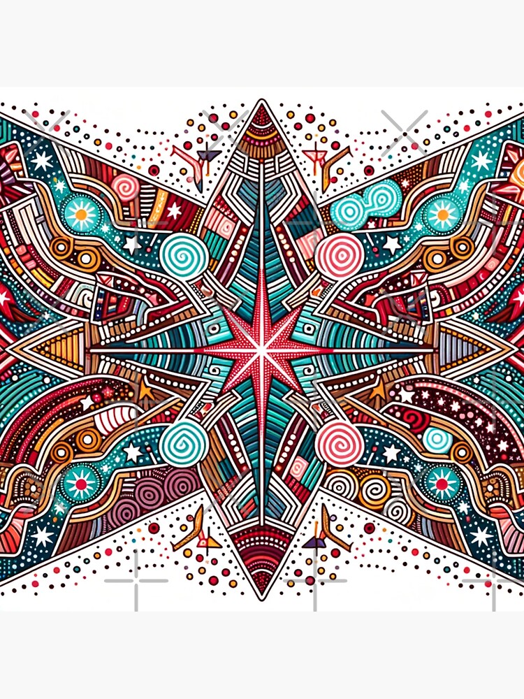 "colorful geometric constellation inspired by traditional Australian ...