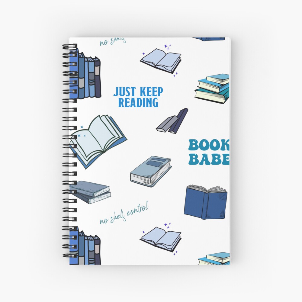 "Blue Bookish Doodles" Sticker for Sale by SiriuslyShawni | Redbubble