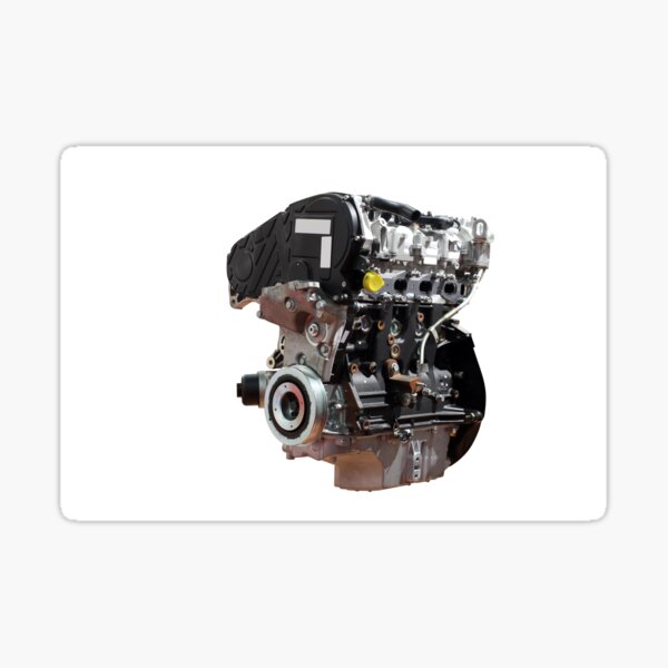 "powerful car engine isolated on white background " Sticker for Sale by ...