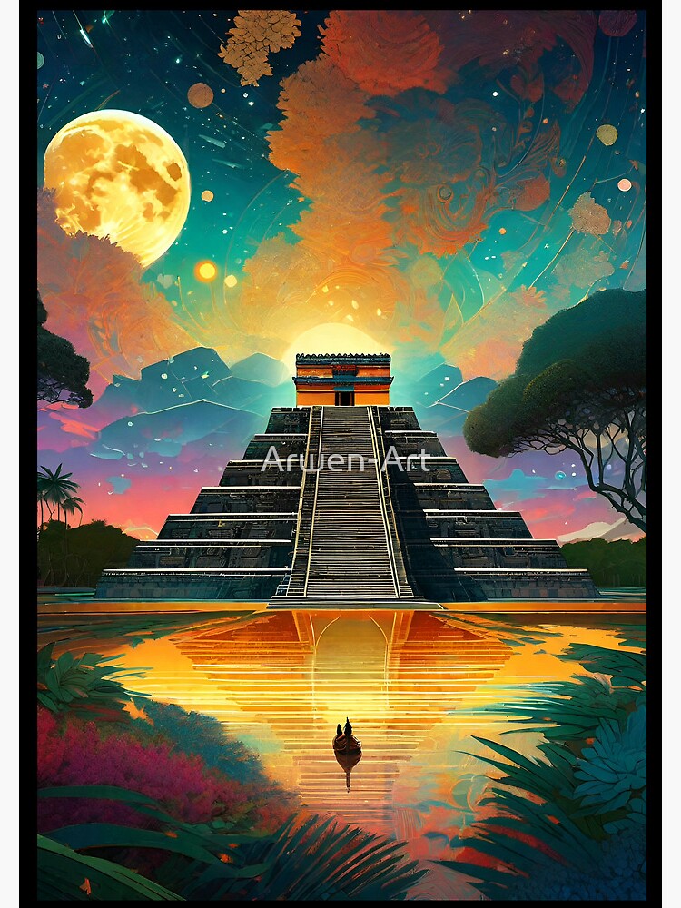 Aztec Pyramid Of The Moon Blasts Energy Vortex From Apex