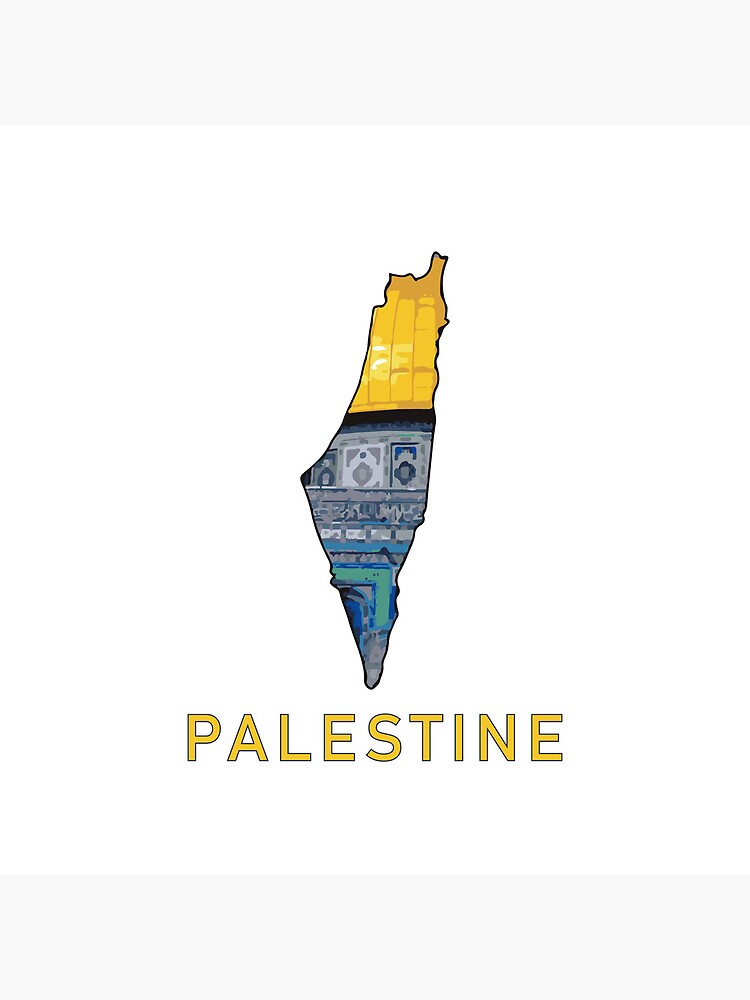 "Al Aqsa Mosque in Palestine Map." Greeting Card for Sale by Noor ...