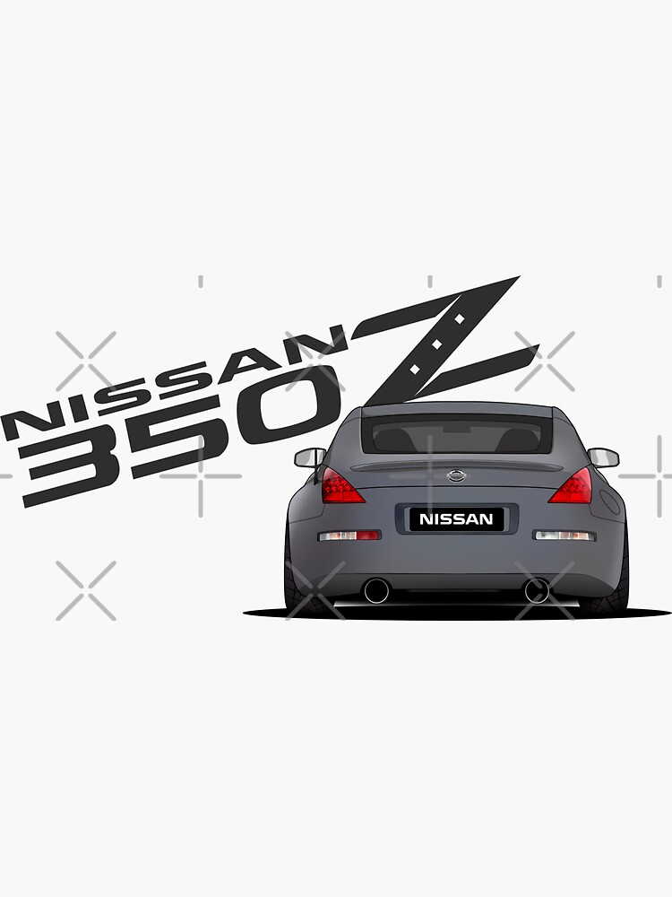 "Nissan 350Z // Rear" Sticker for Sale by PixelRandom | Redbubble