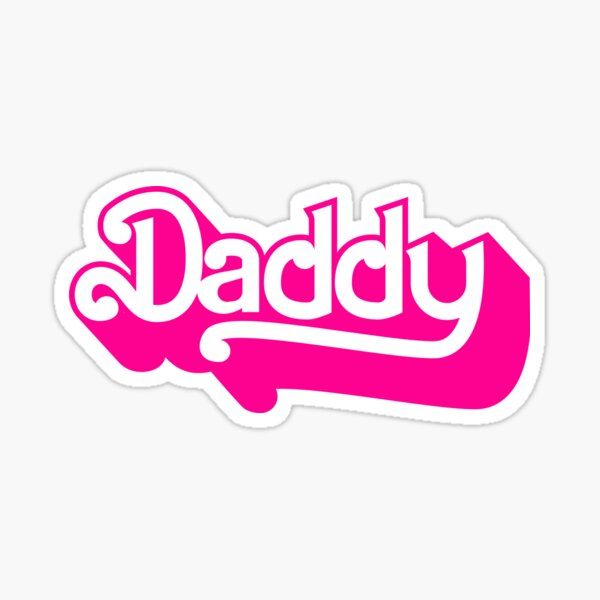 "Daddy" Sticker for Sale by G2 Art and Design | Redbubble