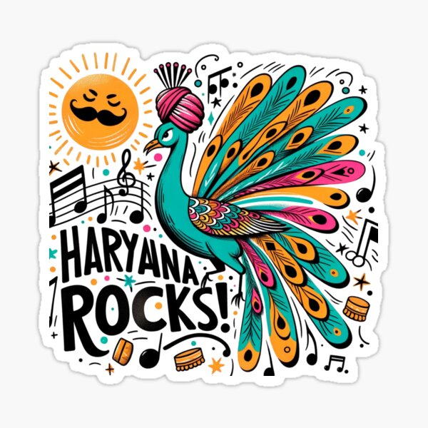 "Haryana Rocks" Sticker for Sale by placesonearth | Redbubble