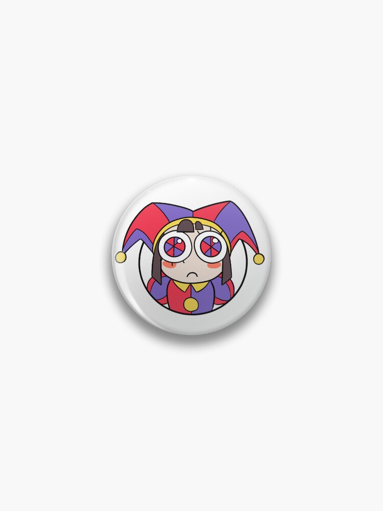 "Pomni Head Icon Sticker T-Shirt [The Amazing Digital Circus]" Pin for ...