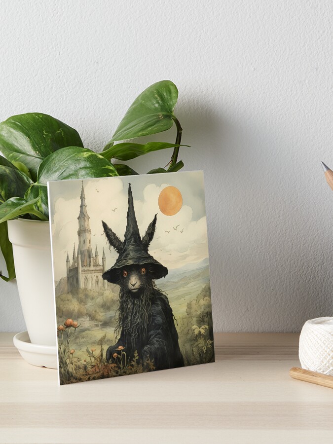 "Medieval Bestiary Witches Goat Familiar" Art Board Print for Sale by ...