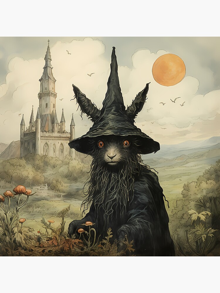 "Medieval Bestiary Witches Goat Familiar" Poster for Sale by GhostOfSam ...