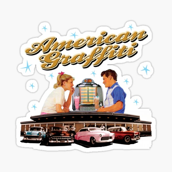 "American Graffiti" Sticker for Sale by TIGERDAVER | Redbubble