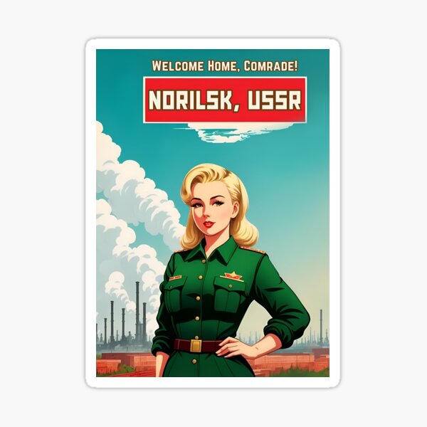 "Retro Propaganda Style Soviet USSR Communism Humor" Sticker for Sale ...